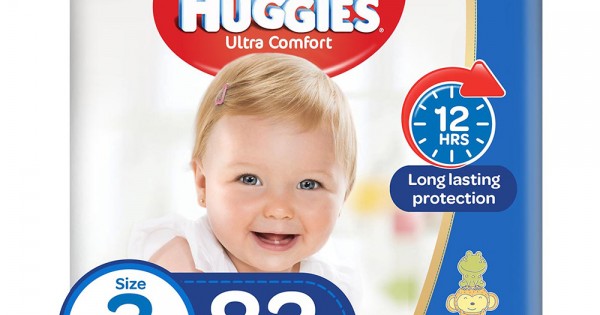 Huggies Size (3) Mega Pack 82 Diapers