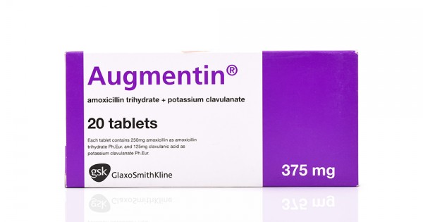 AUGMENTIN 375MG TAB 20'S