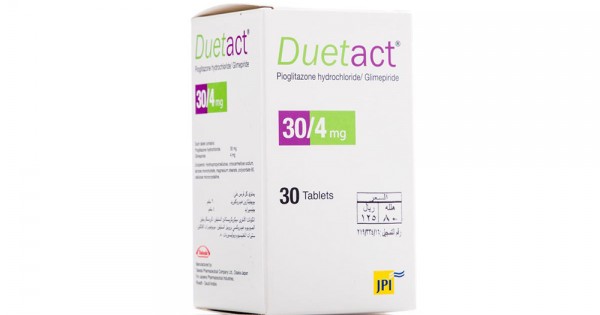 DUETACT 30/4MG TAB 30'S