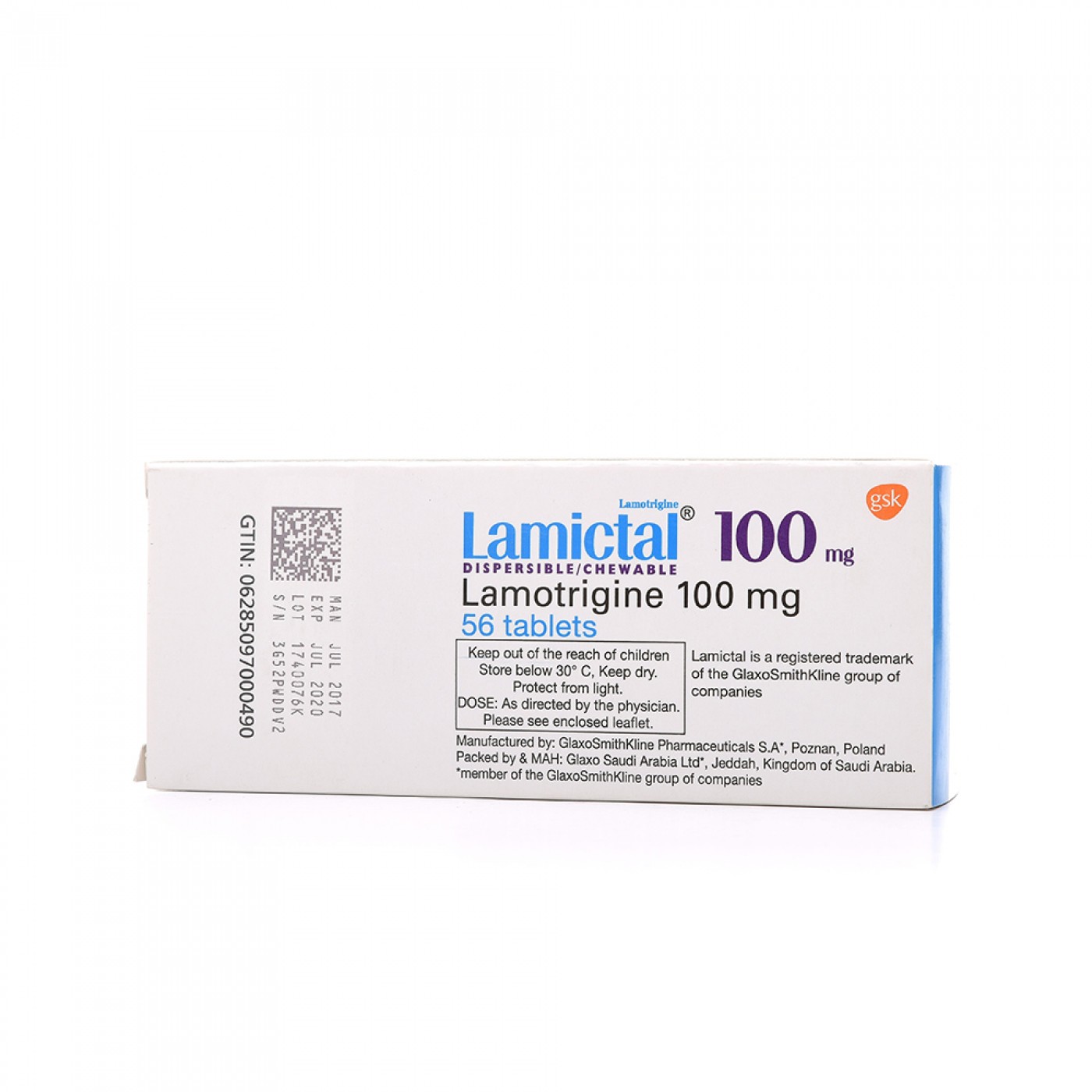 LAMICTAL 100MG CHEW.TAB 56'S