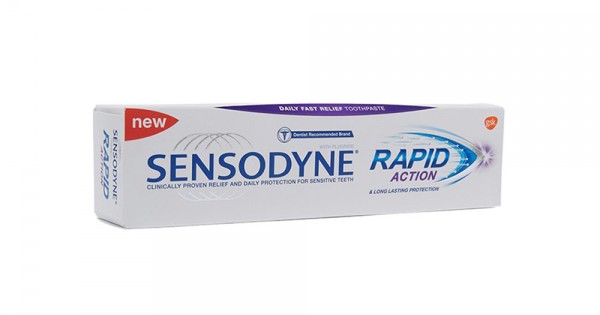 Sensodyne Rapid Action Toothpaste for Sensitive Teeth, 75 ml