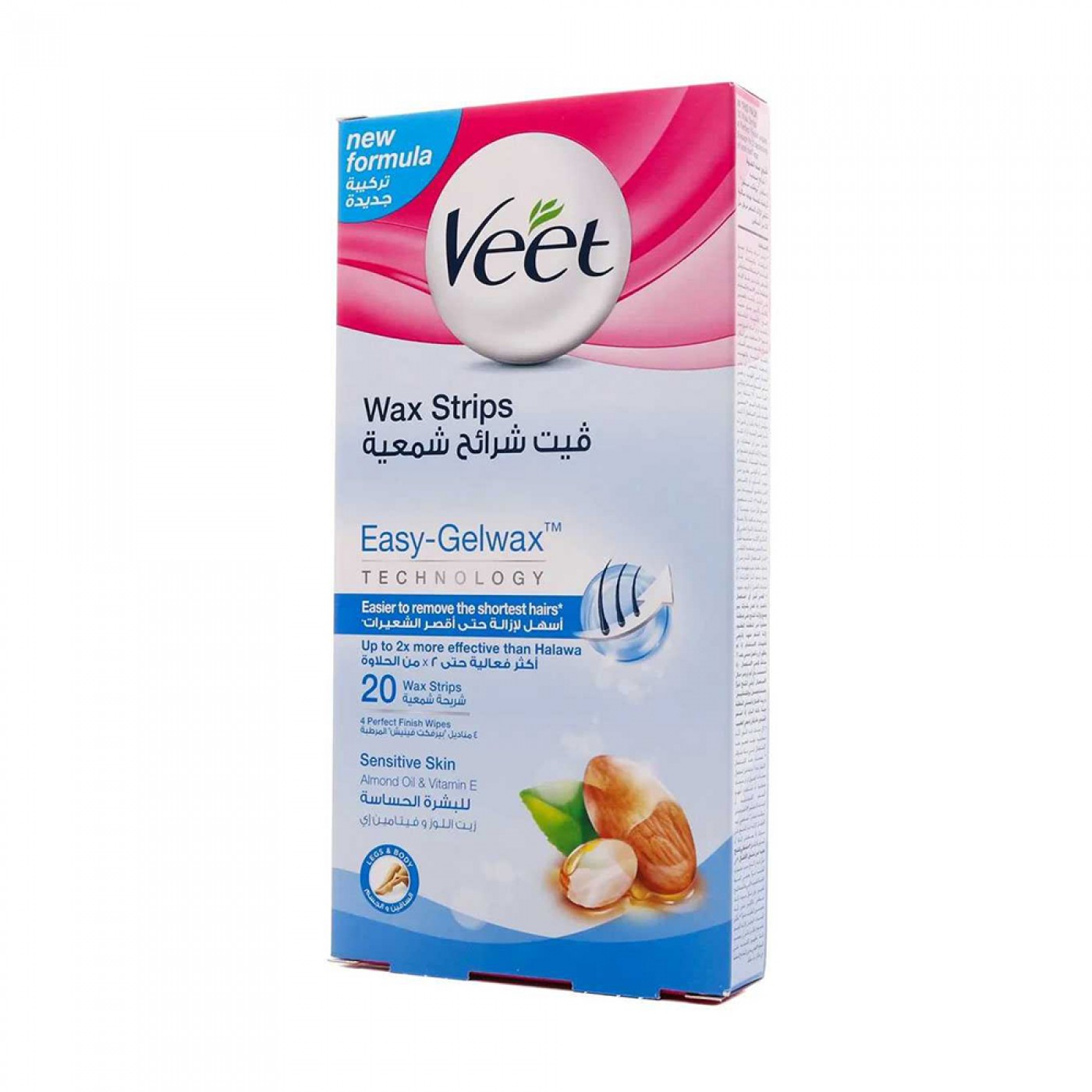 Veet Wax Strips For Sensitive Skin 20 pcs