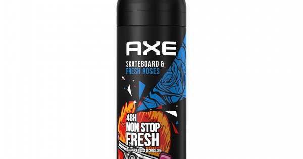 Axe Deodorant Spray Skateboard And Fresh Roses 200ml