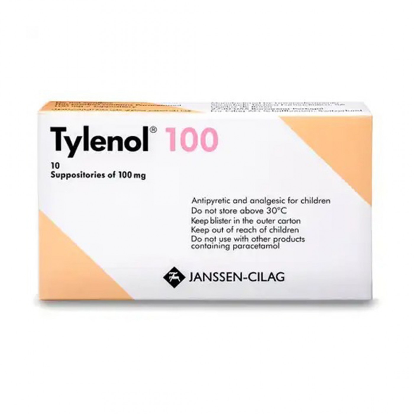 Tylenol 100mgsupp 10’s