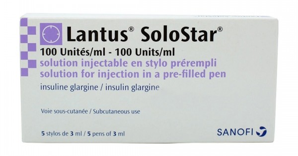 LANTUS SOLO STAR 100 IU 5X3ML