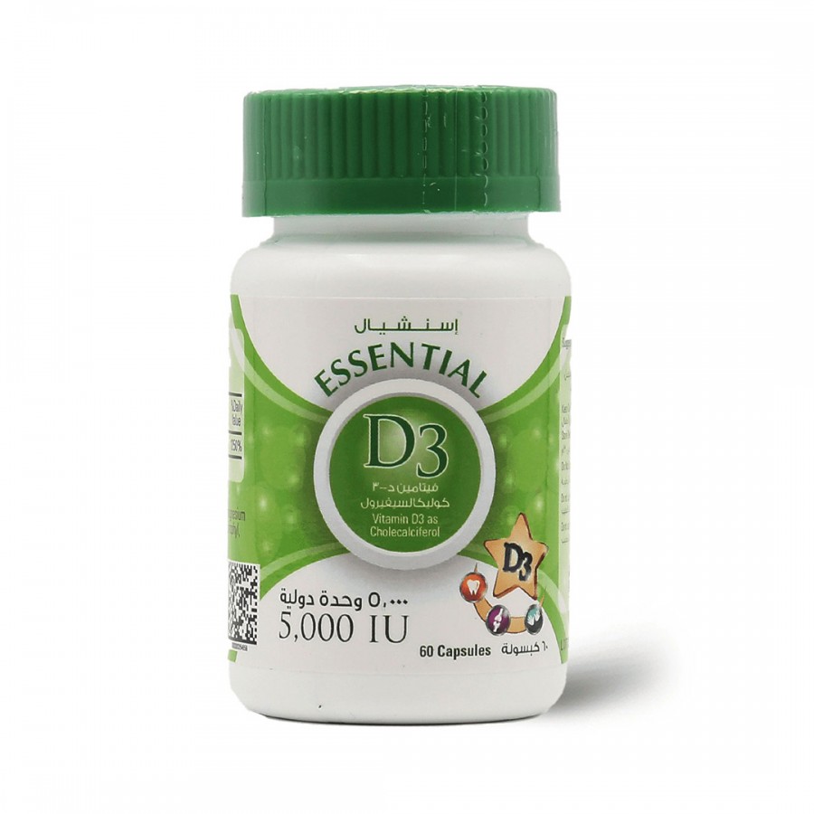 Essential D3 5000 IU 60 Capsules