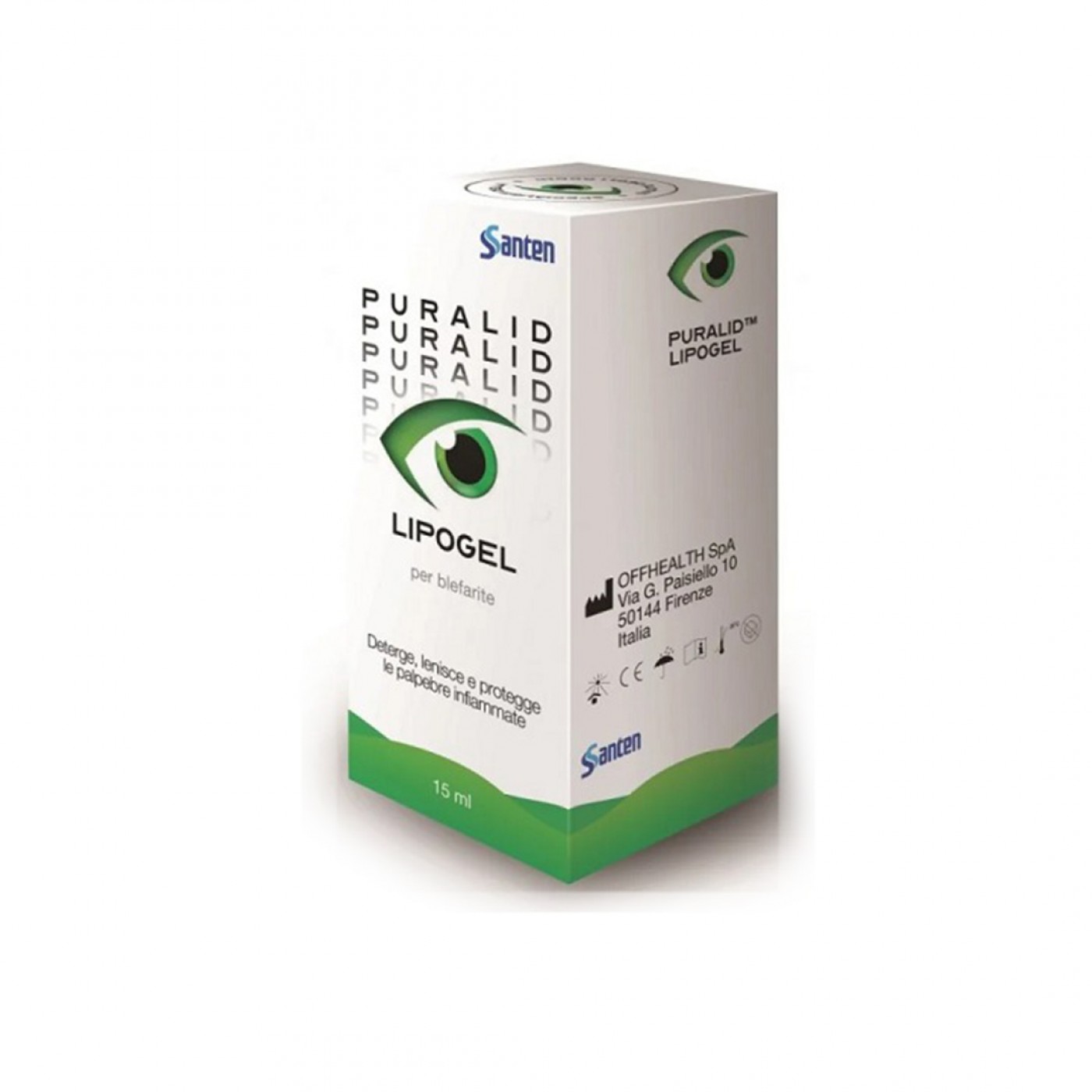 Puralid Lipogel Cleanses, Soothes And Relieves Inflamed Eyelide 15 m