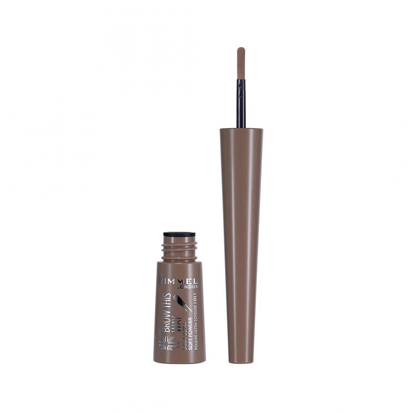 Rimmel Brow This Way 3 IN 1 ULTRA SOFT Powder Medium Brown