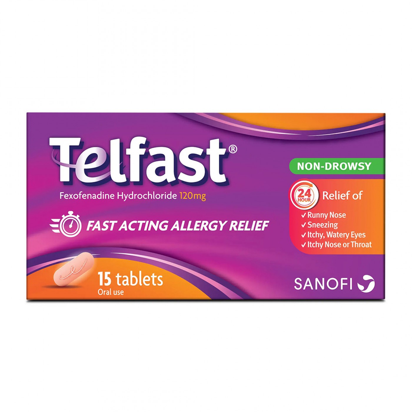 Telfast 120mg 15 tablets